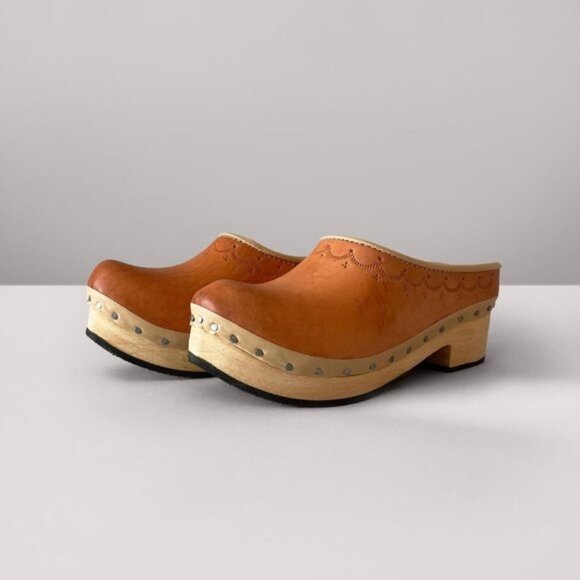 Vintage | Shoes | Vintage 8s Kids Handmade Leather Wood Victorian Work ...